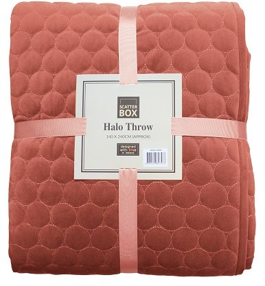 Scatter Box Halo 140x240cm Bed Throw - Antique Rose - Dansk
