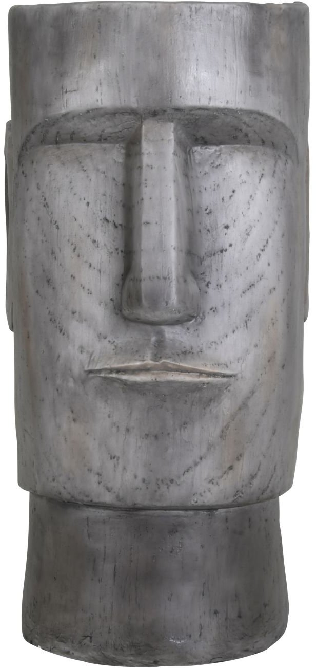 Moai Grey Head Planter Large - Dansk