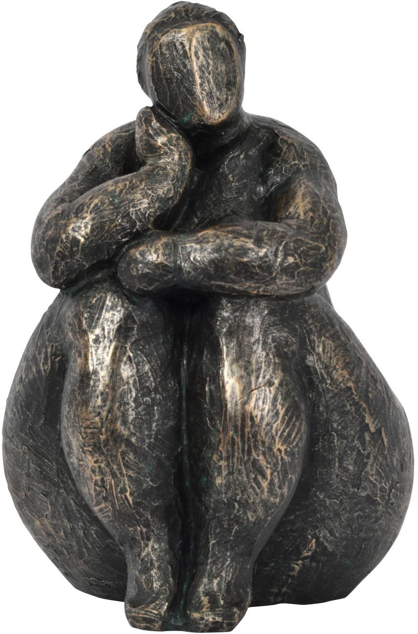 Athena Contemplating Feminine Form Resin Sculpture - Dansk