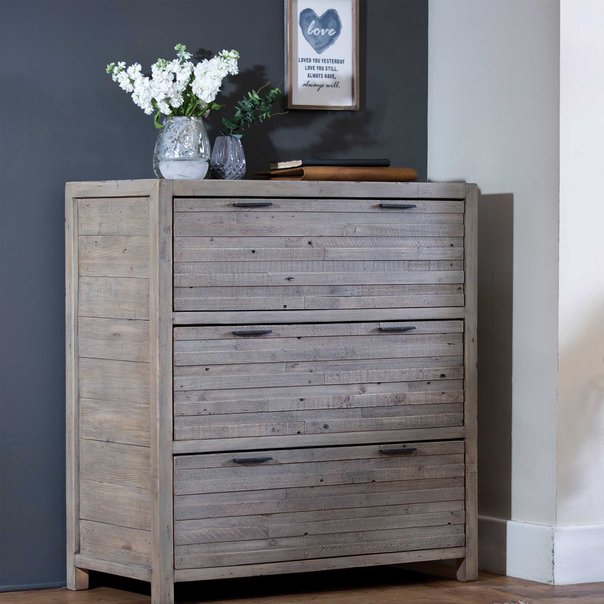 Texan Three Drawer Chest - Dansk