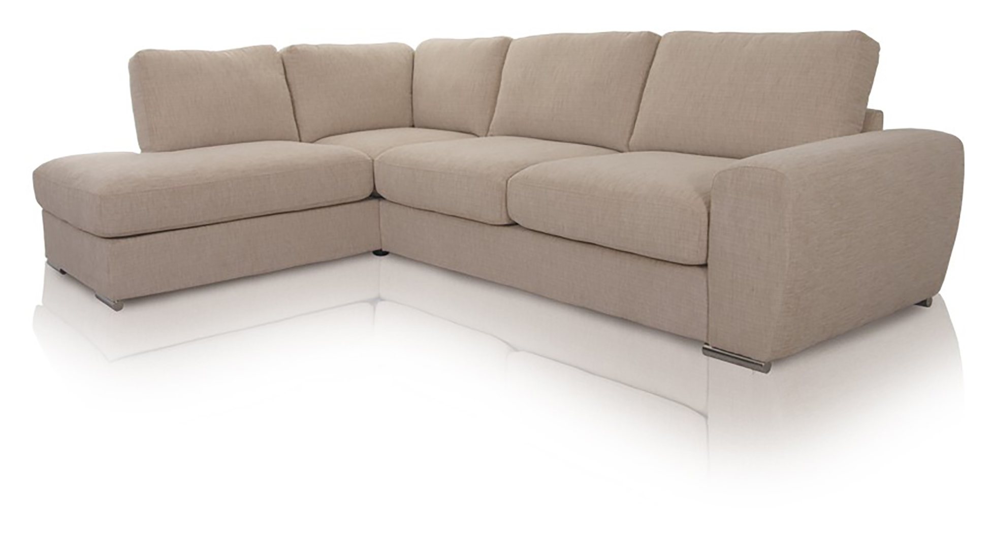 Grand 2L Two Seater LHF – Open-End Corner with Curved Arm - Dansk