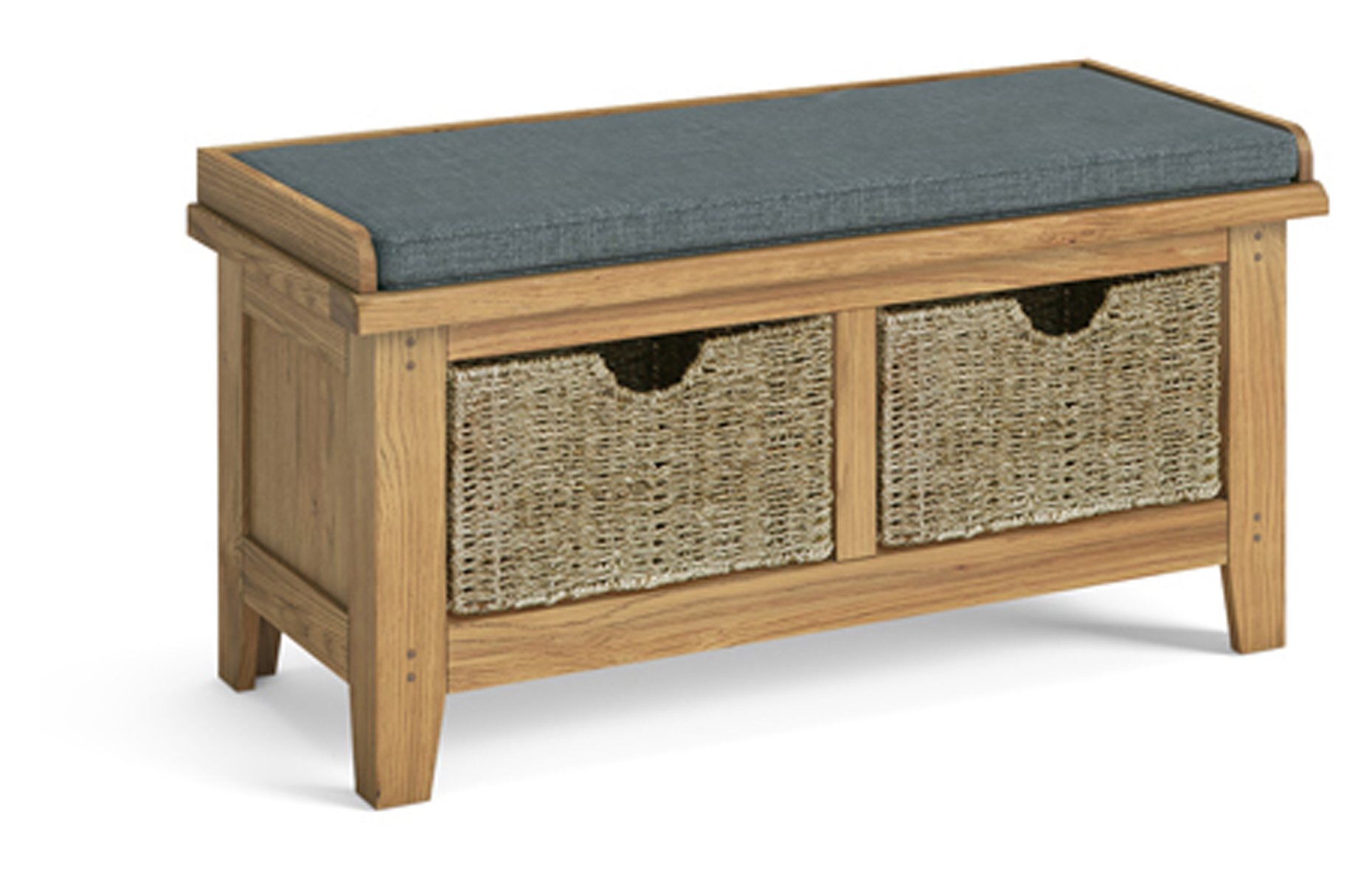 Burlington Hallway Bench with Basket Storage - Dansk