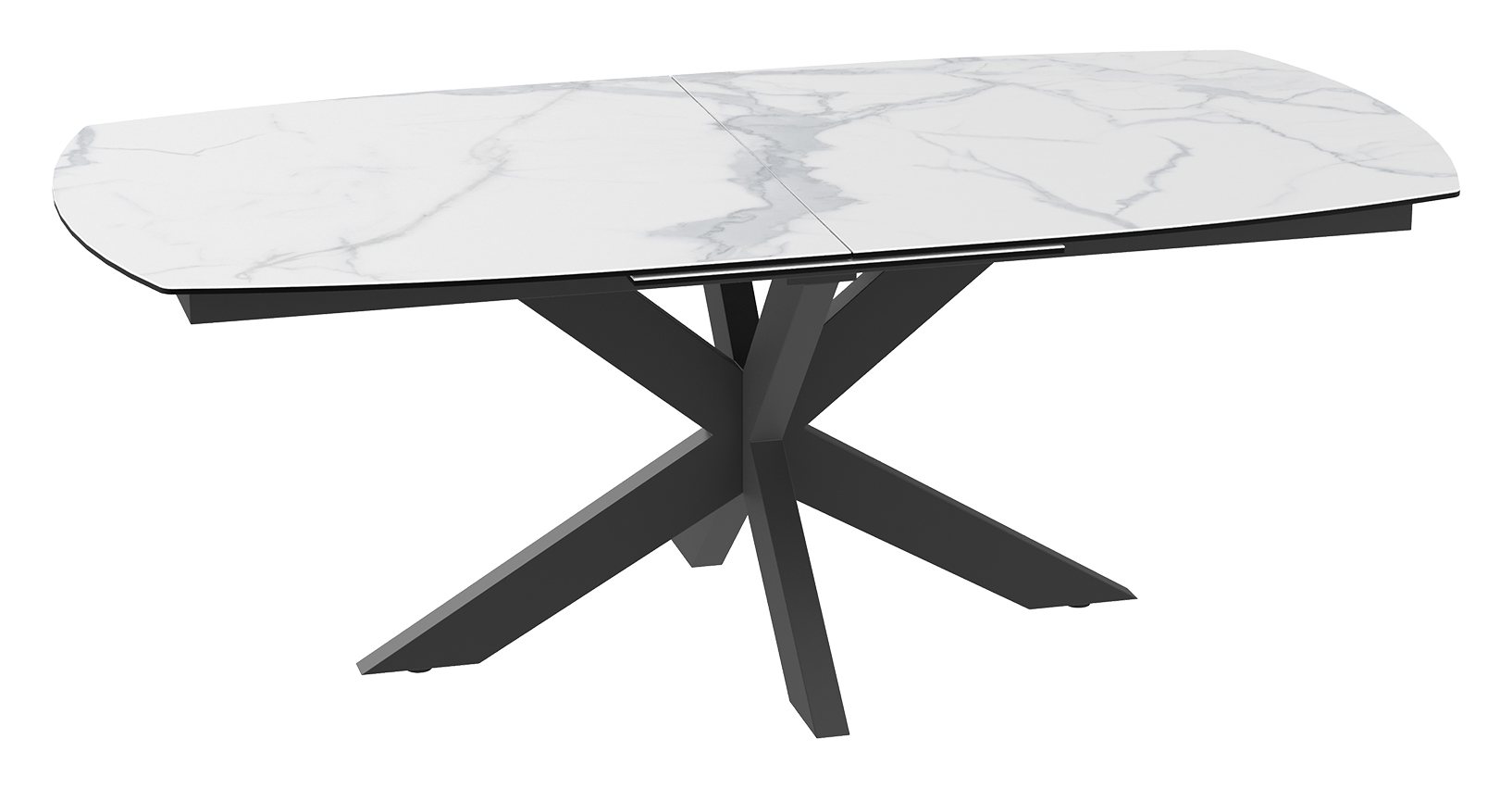 Phoenix Extending Dining Table in Ceramic - Matt Marble - Dansk