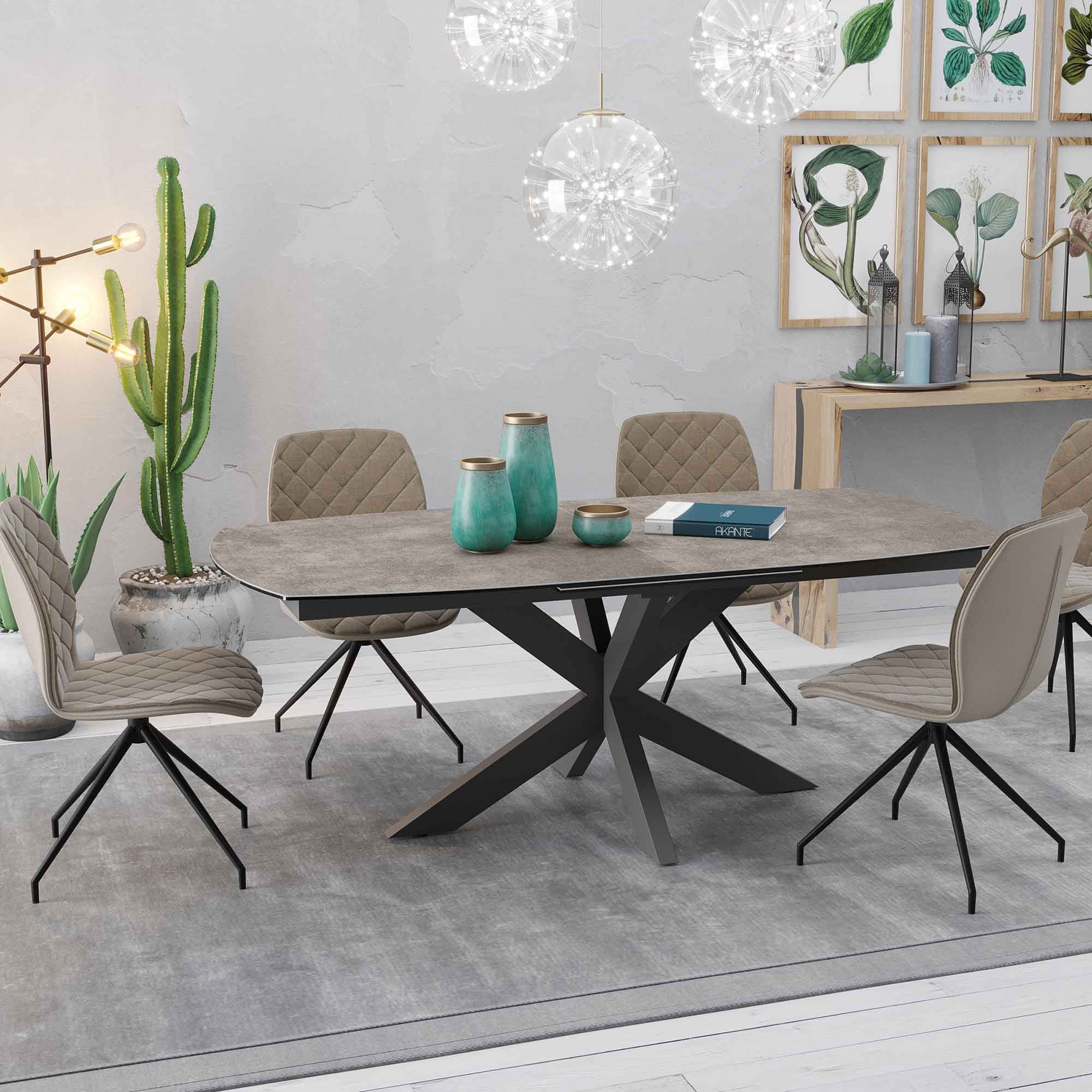 Phoenix Extending Dining Table in Ceramic - Argile - Dansk