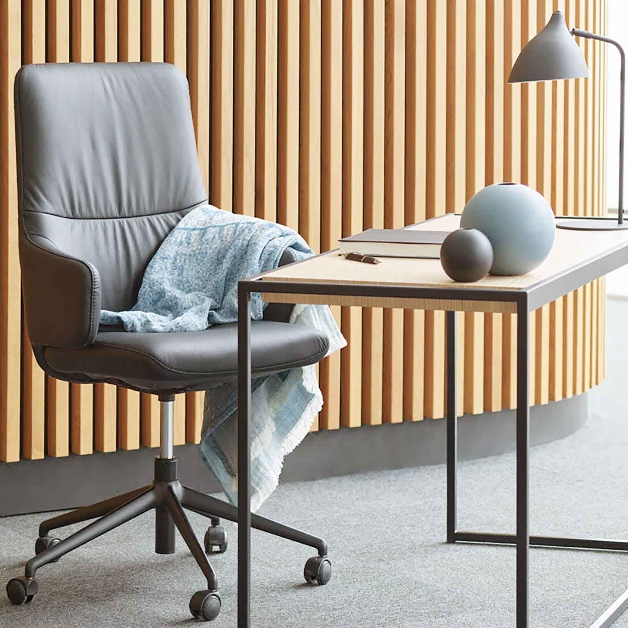 Stressless Mint High-Back Home Office Chair with Arms in Batick Wild ...
