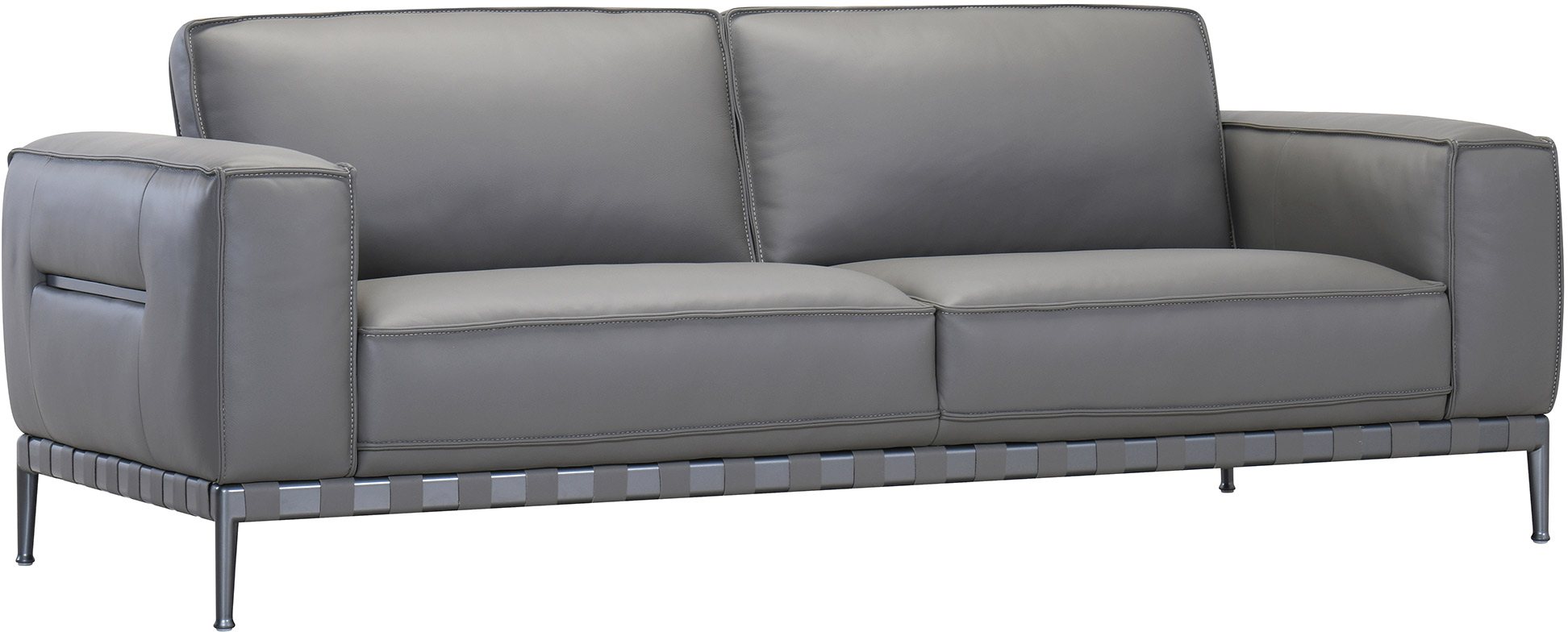Sevilla – Contemporary Sofa with Leather & Metal Detail - Dansk