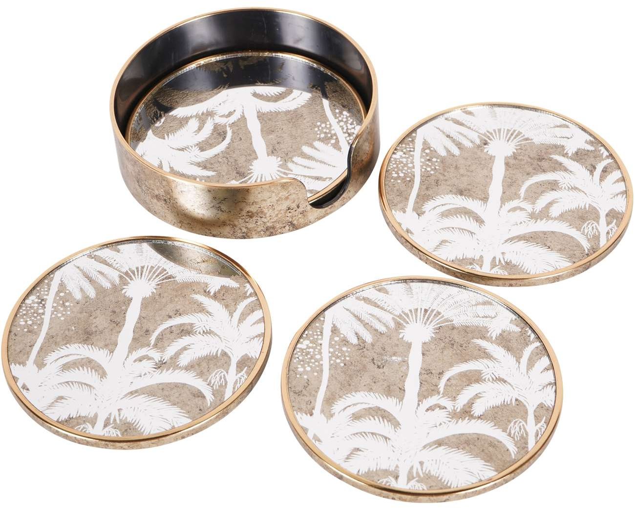 Palm Tree Round Coasters Set of 4 - Dansk
