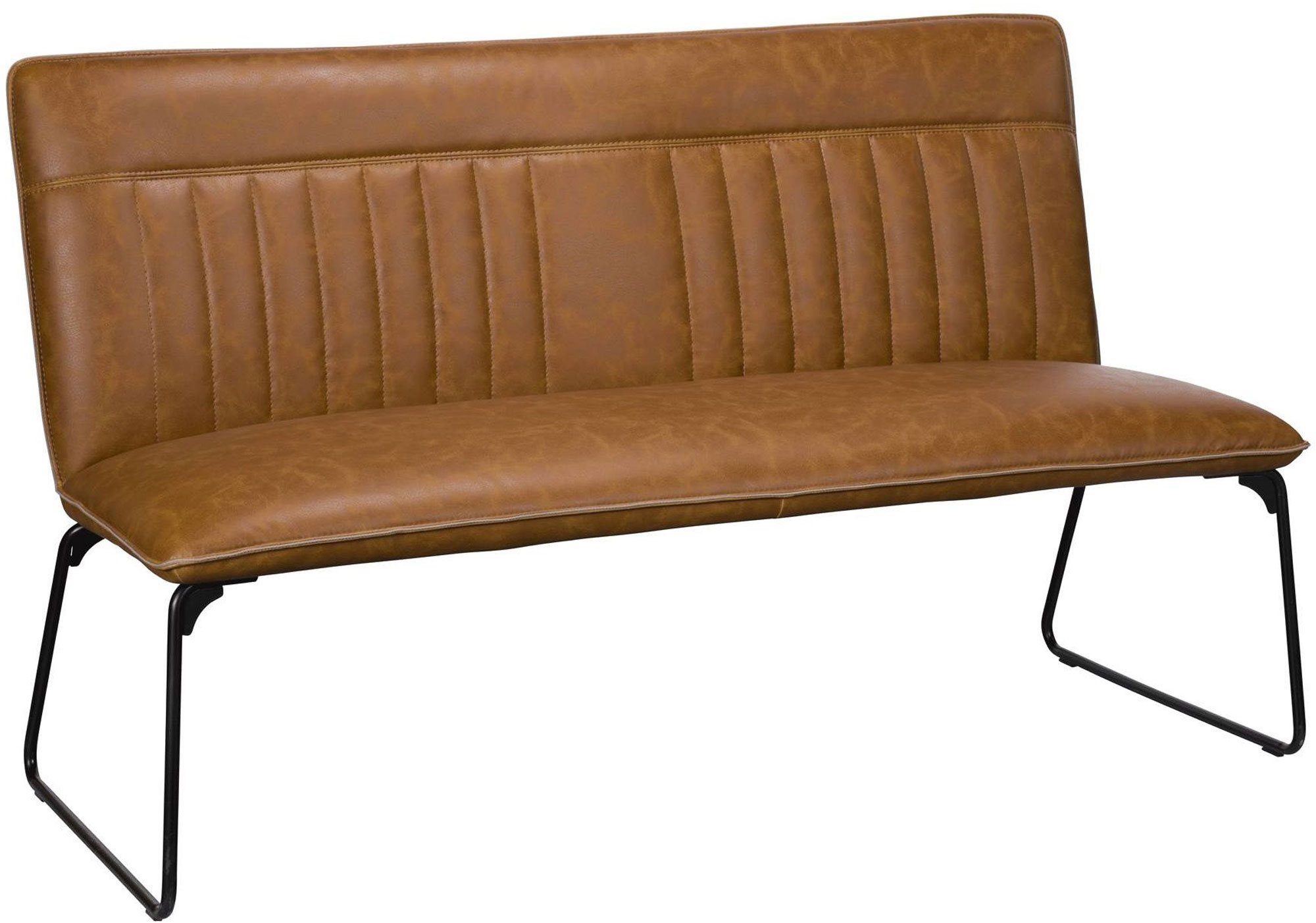 Cooper 150cm Bench In Tan Faux Leather - Dansk