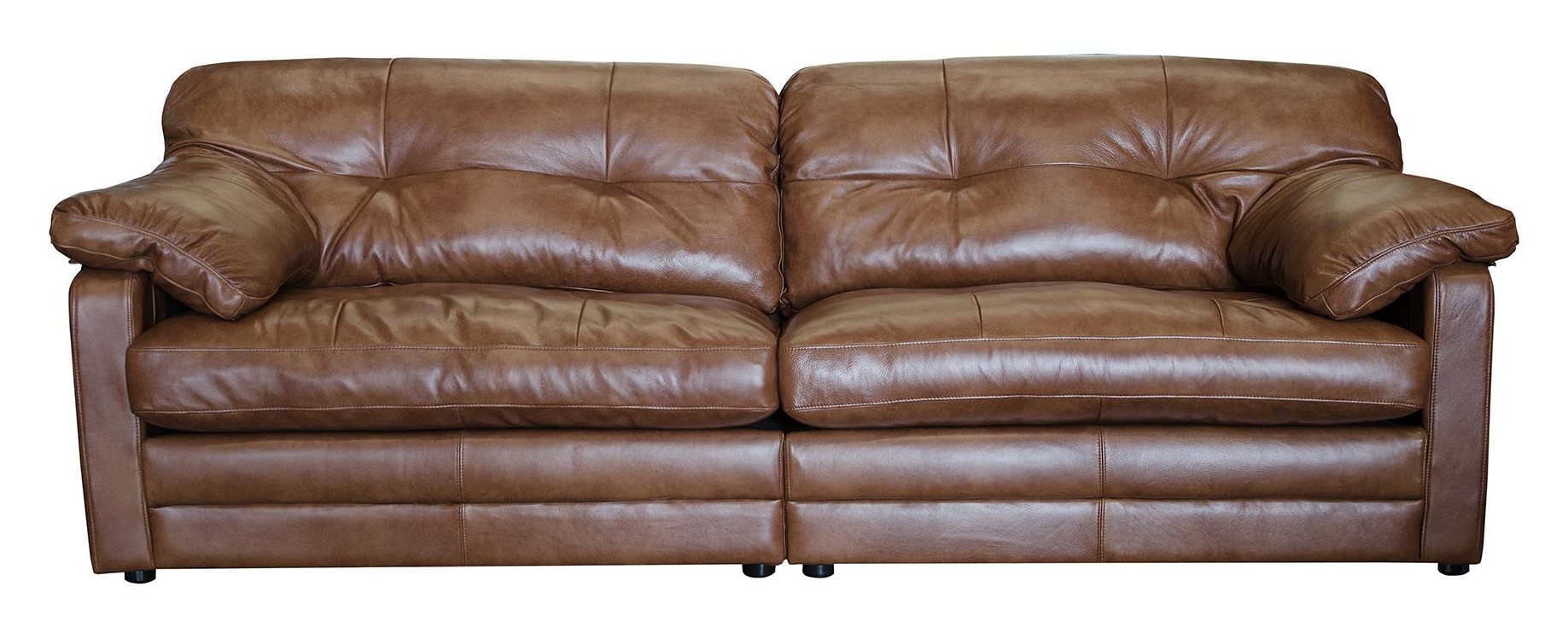 Baltimore 4 Seater Split Sofa in Semi Aniline Full Leather Dansk