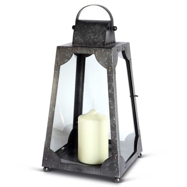 Trapezium Lantern in Galvanised Steel - Dansk