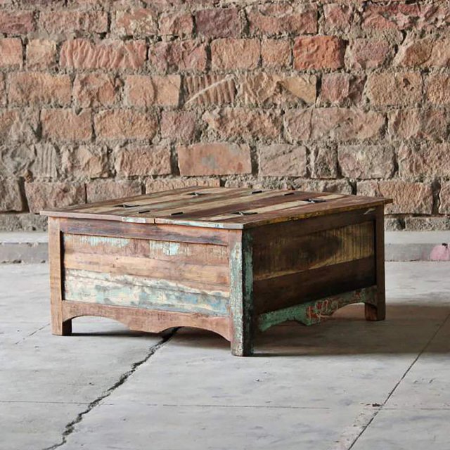 Riya Upcycled Trunk Coffee Table - Dansk