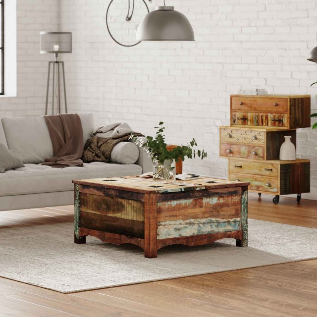 Riya Upcycled Trunk Coffee Table - Dansk