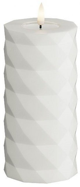 Deluxe Homeart LED Candles Dansk Square Real Frame LED Candle White - Dansk